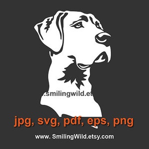 Great Dane Svg White Clipart Vector Graphic Art Great Dane Dog Cut File ...
