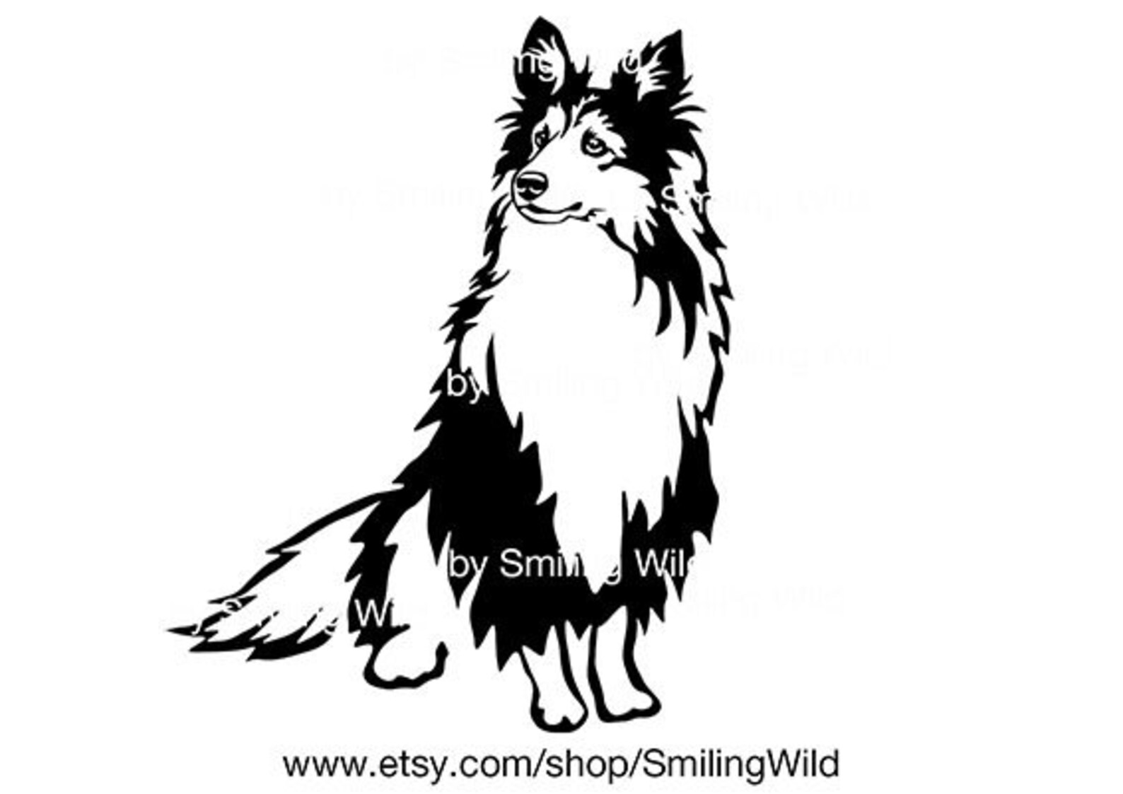 Sheltie Cricut Dog Svg Portrait Shetland Sheepdog Svg Clipart - Etsy