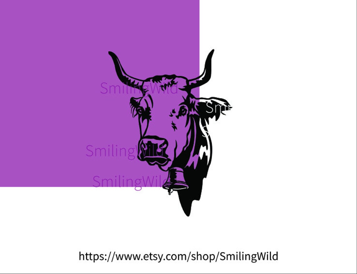 Simmental Cow Svg Vector Graphic Clip Art Simmental Cattle - Etsy