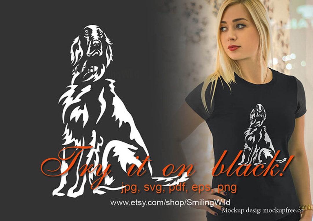 Irish Setter Svg Vector Graphic Art, Dog Clipart Cuttable Cricut Irish ...