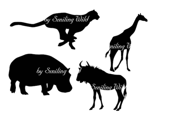 Clipart Di Animali Invernali In Bianco E Nero