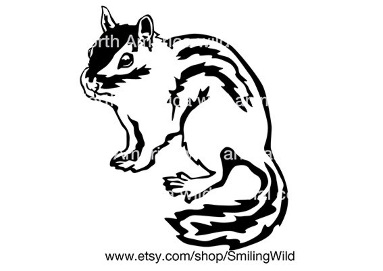 Eastern Chipmunk Svg Cut File Wild Animal Clipart Cuttable | Etsy