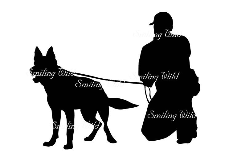 Police Dog K9 SVG Bundle, Training Silhouette Clipart (digital) - Etsy