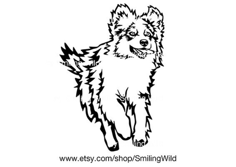 Running Dog Australian Shepherd Svg Running Aussie Clipart - Etsy