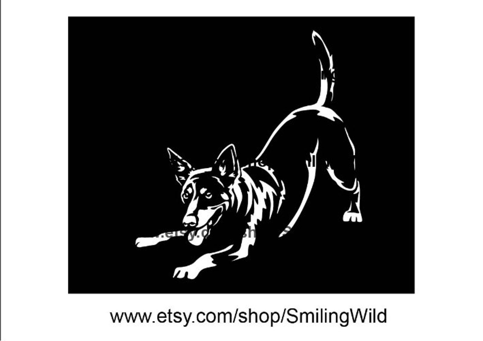 Kelpie Svg Vector Graphic Clip Art Playing Australian Herding - Etsy ...