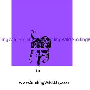 Bluetik Coonhound Svg Vector Graphic Clip Art, Coonhound Dog Cuttable ...