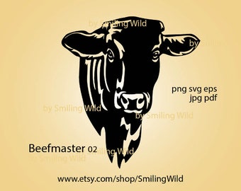 Beefmaster Bull Svg - Etsy Ireland