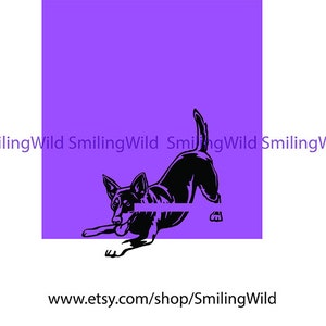 Australian Kelpie Dog Svg Vector Graphic Icon Illustration, Kelpie ...