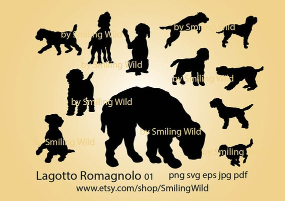 Lagotto Romagnolo Svg Dog Vector Graphic Art Lagotto Romagnolo - Etsy ...
