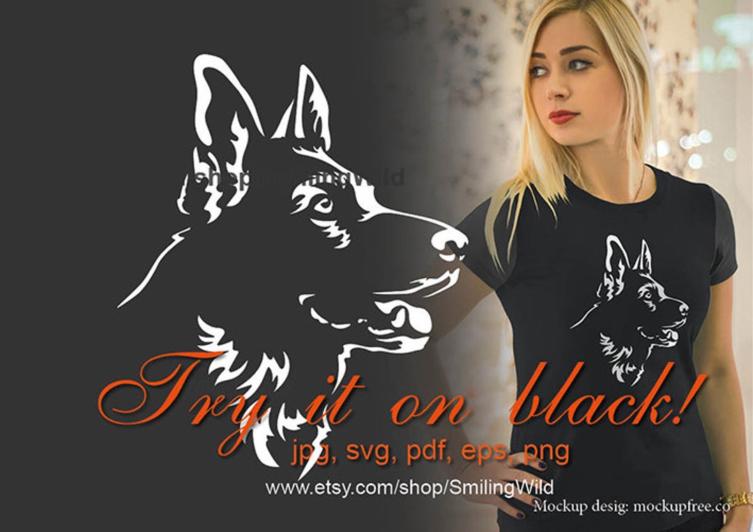 German Shepherd Svg Vector Art Clip Art Black Magic German Shepherd ...