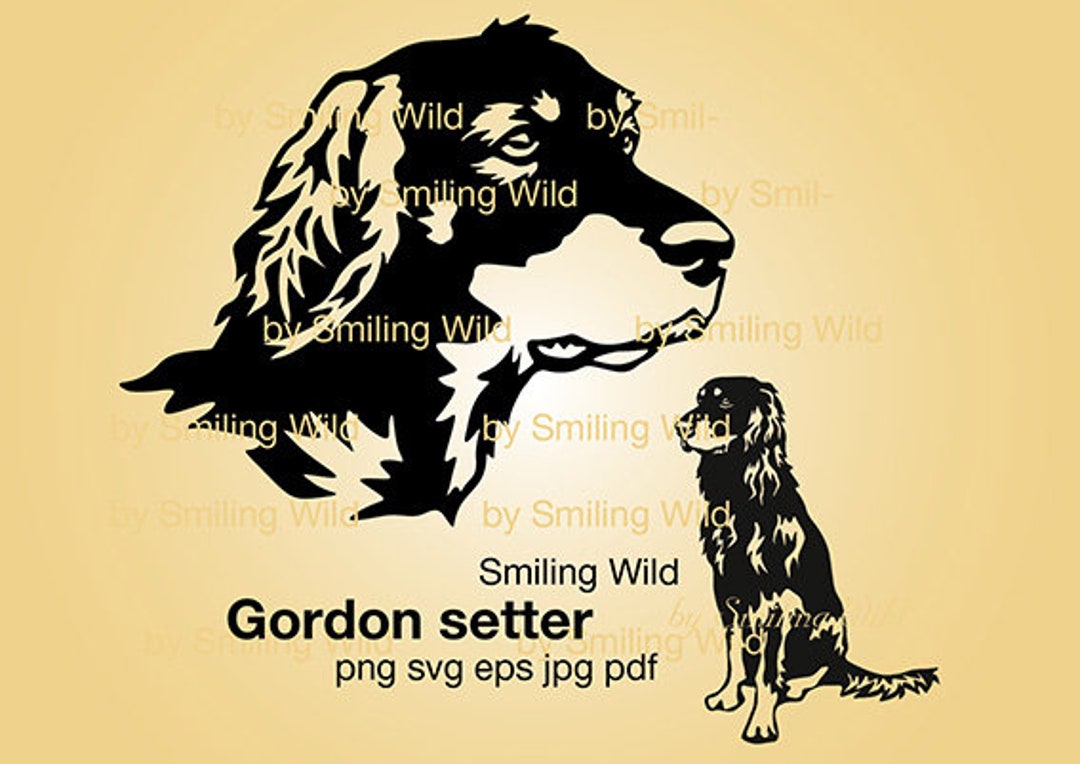 Gordon Setter Dog Svg Clipart Cut File Cuttable Gordon Setter Vector ...
