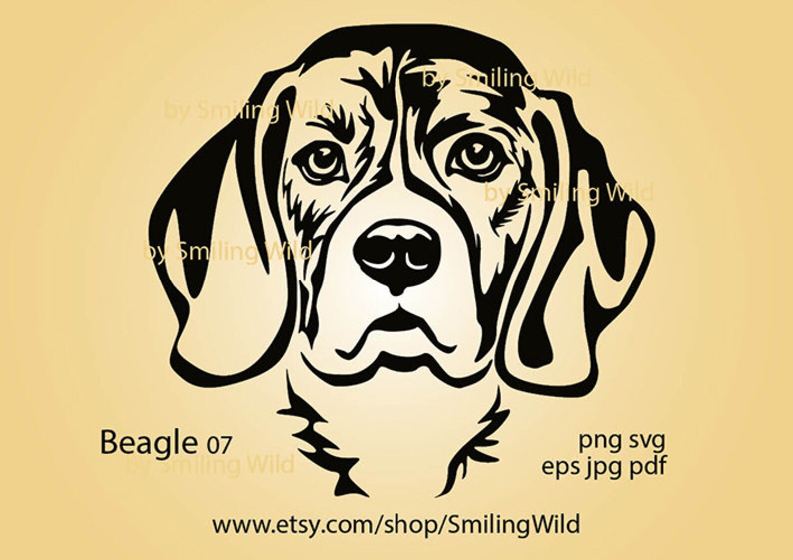 Beagle Dog Breed Svg Vector /07/ Graphic Art Beagle Head - Etsy