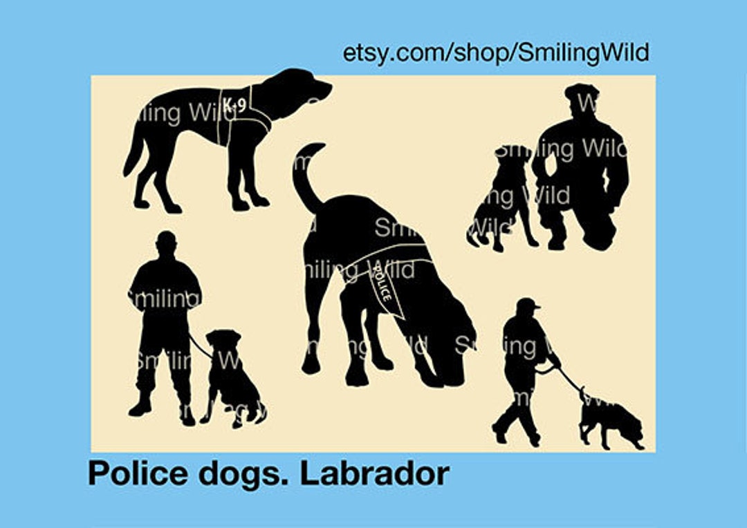 Labrador Svg Police Dog Clipart Cut File Cuttable Police Labrador ...