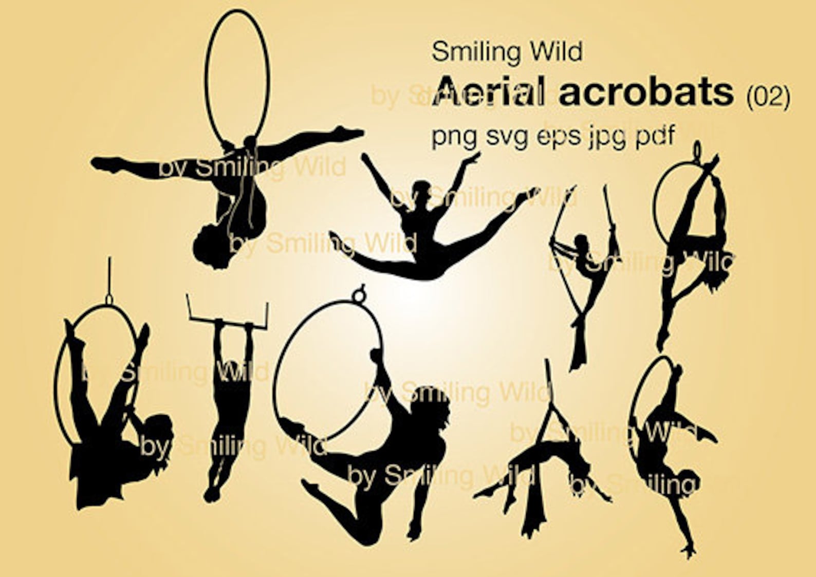 Aerial Acrobat Svg Aerialist Clipart Vector Graphic Files Silhouette ...