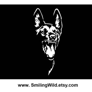 Angry Malinois SVG, PNG & DXF Clipart: Police Dog Vector Art (digital ...