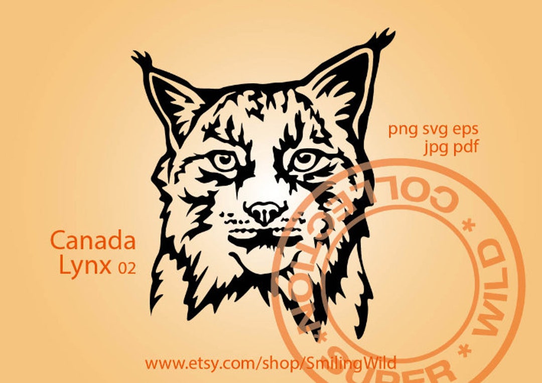 Canada Lynx Svg Face Cuttable Vector Graphic, Lynx Digital Clip Art - Etsy