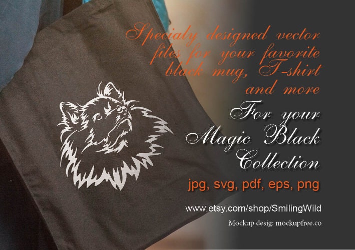 German Spitz Clip Art Svg Face Dog Spitz Vector Graphic Art | Etsy ...