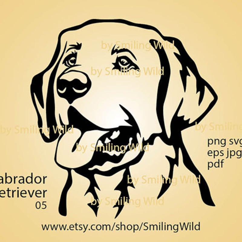 Lab Dog Svg - Etsy