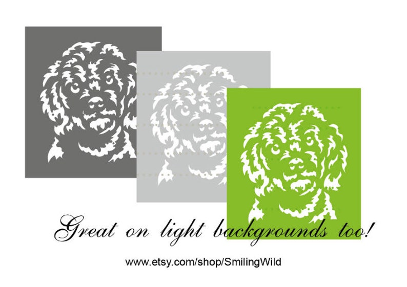 Cockapoo Svg Clip Art Design Spoodle Dog Cuttable Digital - Etsy
