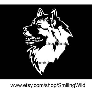 Wolfspitz Svg, Keeshond Clip Art Cuttable Portrait, Keeshond Vector ...