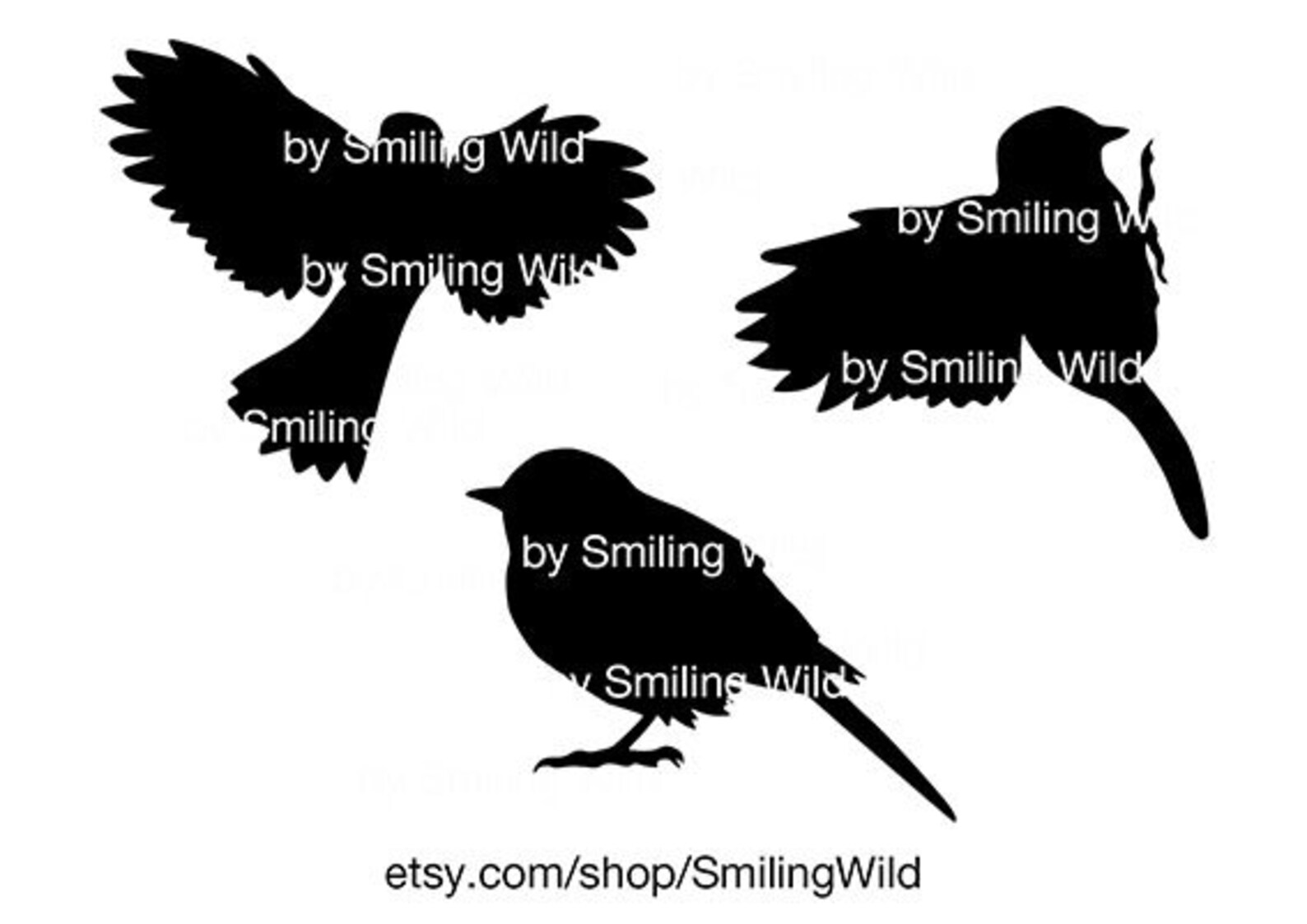 Chickadee Svg Silhouette Clipart Bird Cut File Tit Cuttable - Etsy