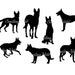 Dutch Shepherd Svg Dog Silhouette Vector Graphic Art Printable ...