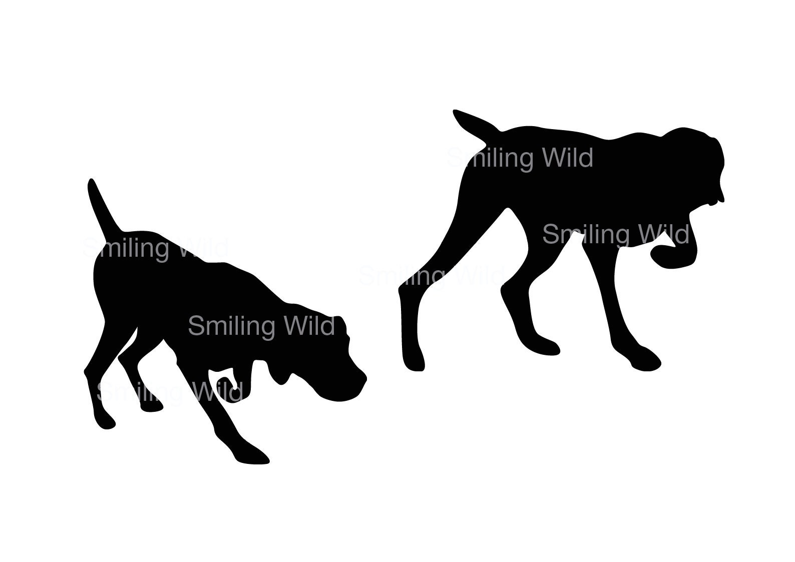 Pointing Dog Svg Clipart Pointer Silhouette Vector Graphic Art - Etsy