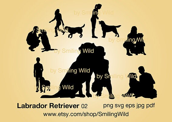 Love My Labrador Retriever Svg Clipart Hug Dog Labrador | Etsy