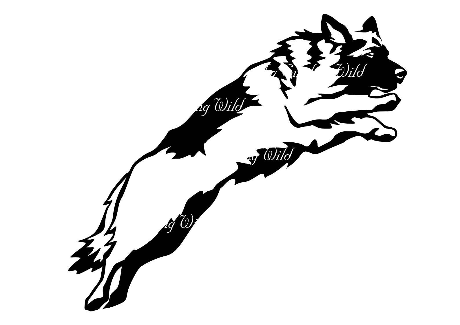 Jumping German Shepherd Sport Art Dog Svg Clipart German - Etsy