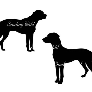 Black Mouth Cur Svg Silhouette Cut Out File Clipart Dog Printable ...