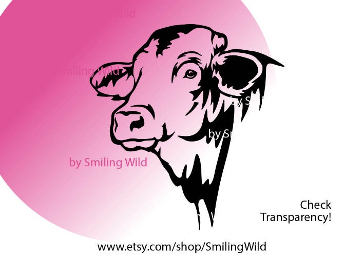 Beef Cow Head Clip Art