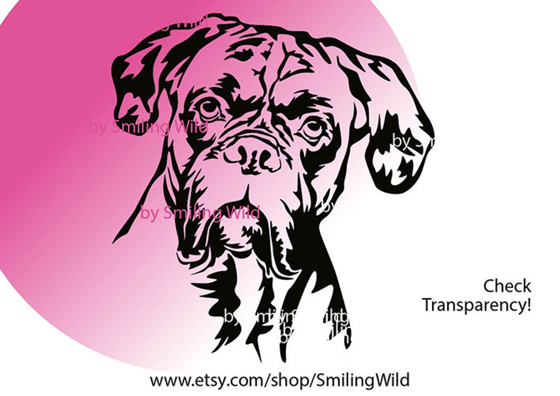 Boxer Dog Breed Svg /03/ Boxer Face Vector Graphic Art Logo - Etsy
