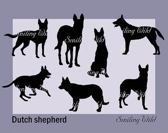 Dutch Shepherd Silhouette - Etsy