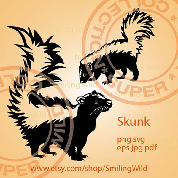 Skunk Svg - Etsy