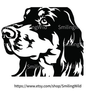 Gordon Setter Svg Face Vector Graphic Art Clip Art Gordon Setter Cut ...