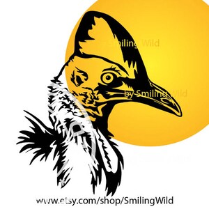 Cassowary Svg, Australian Animal Birds Vector Graphic Art, Cut File ...