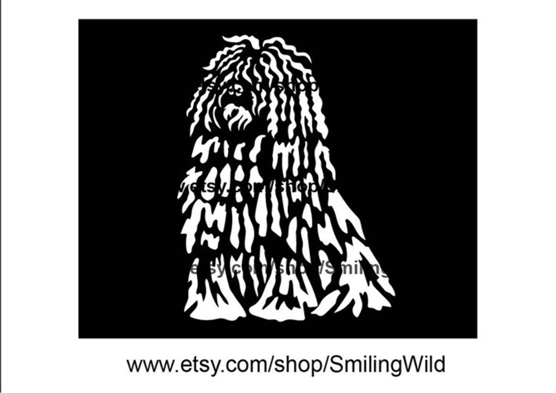 Puli Dog Svg Vector Graphic Clip Art File Puli Dog Cuttable - Etsy