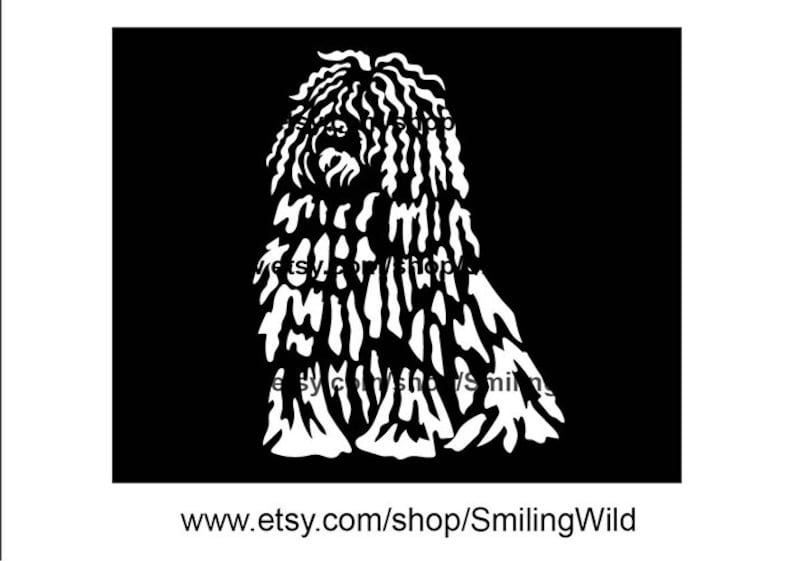 Puli Dog Svg Vector Graphic Clip Art File Puli Dog Cuttable - Etsy