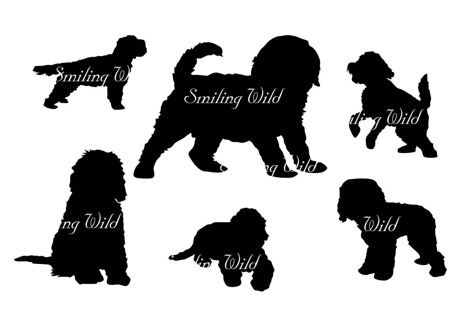 Cockapoo silhouette svg printable gift png clipart Cockapoo | Etsy