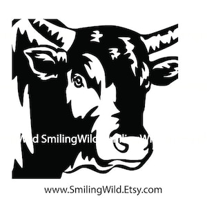 Nguni Cattle Svg Vector Graphic File, Nguni Bull Cuttable Digital Clip ...