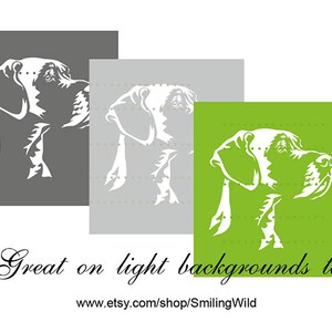 Great Dane Svg White Vector Portrait Dog Profile Vector Graphic Art ...