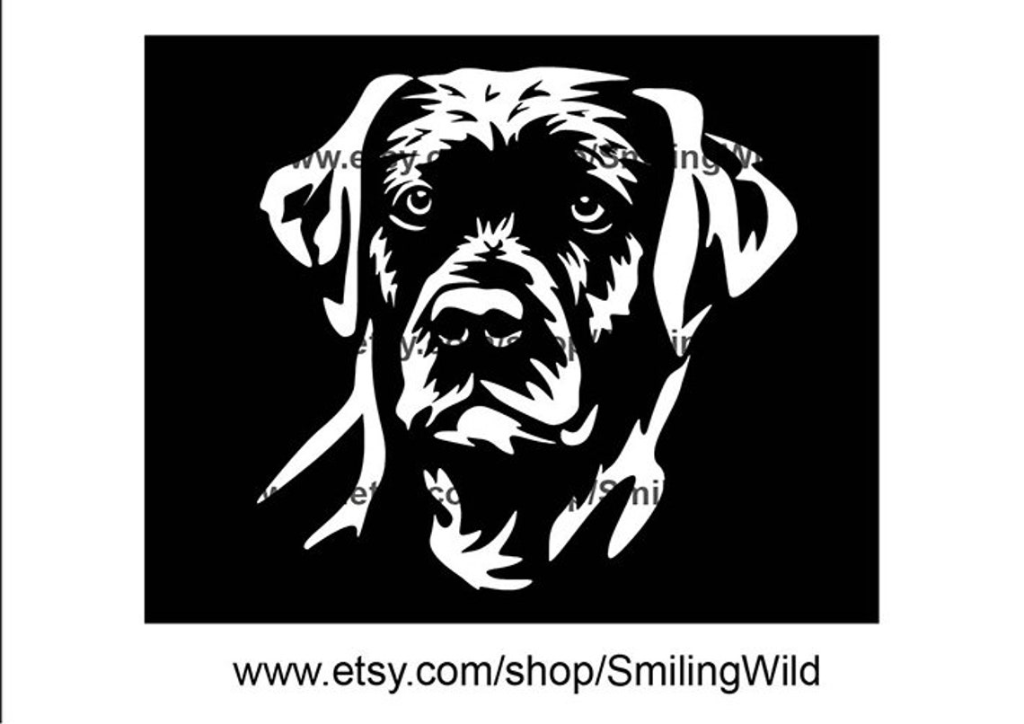Black Labrador Retriever Svg Vector Graphic File /bmc06/ - Etsy