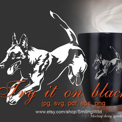 Malinois Vector Graphic Art Dog Svg Clipart Cuttable Cricut - Etsy