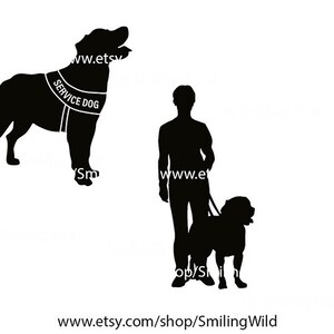 Service Dog Svg Labrador Retriever Vector Graphic Art Assistance Dog ...