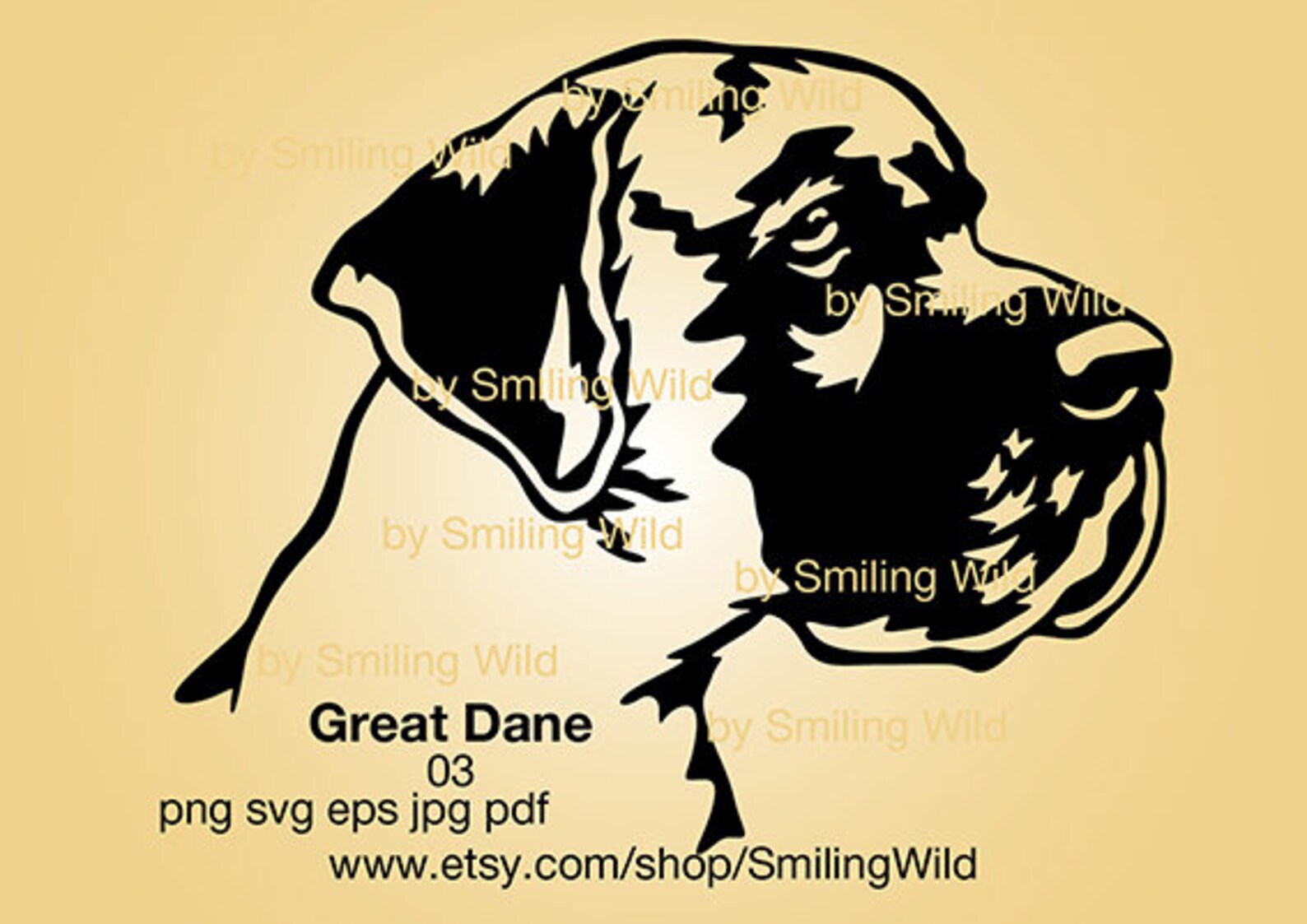 Great Dane 03 svg dog clipart vector graphic art artwork | Etsy