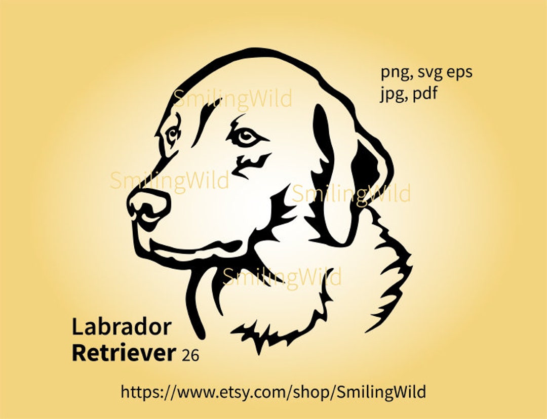 Labrador Retriever Svg Clipart Vector Art Lab Cuttable Laser File ...