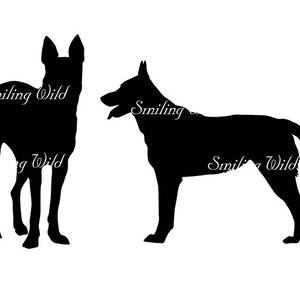 Dutch Shepherd Svg Dog Silhouette Vector Graphic Art Printable ...