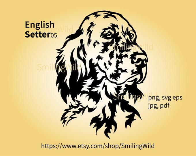 English Setter Print ABC Letter L Alphabet Wall Art Print Llewellyn ...