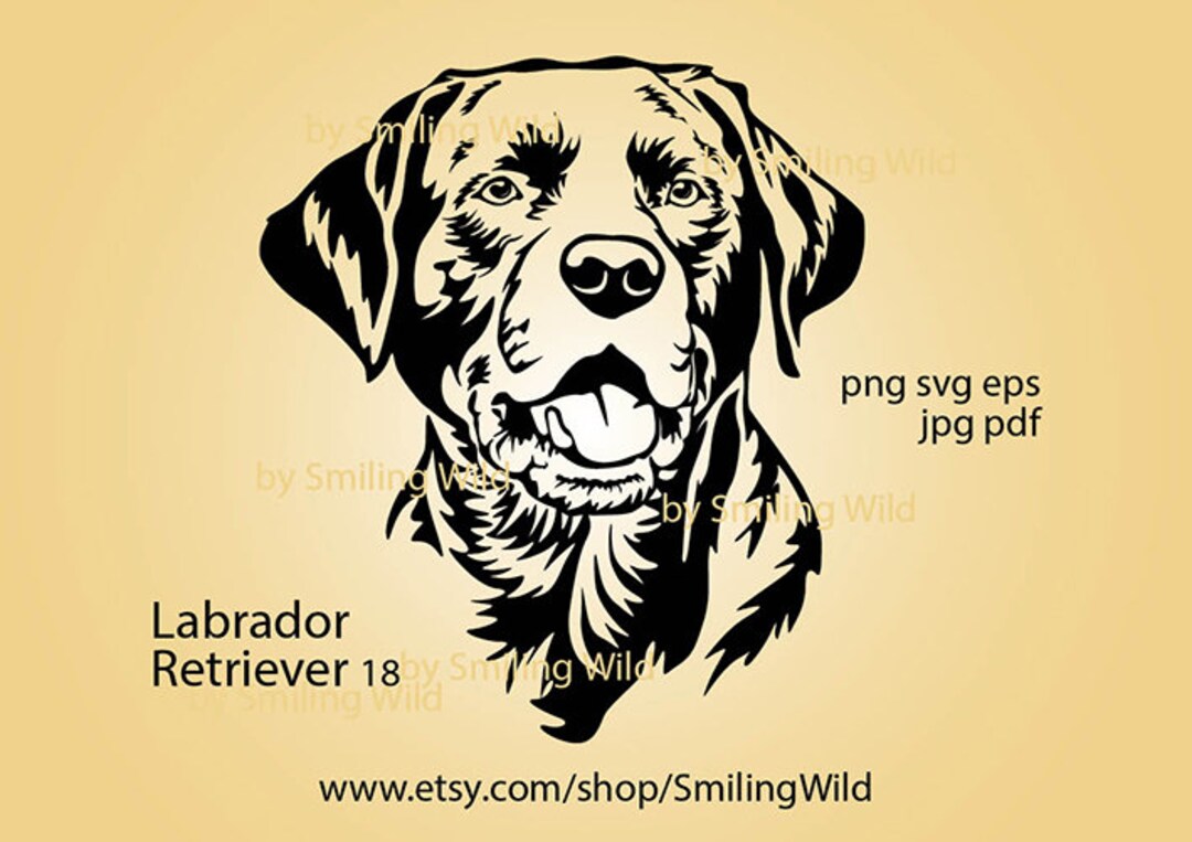 Black Labrador Retriever Lab Svg Vector Graphic Art Dog Cuttable Logo ...
