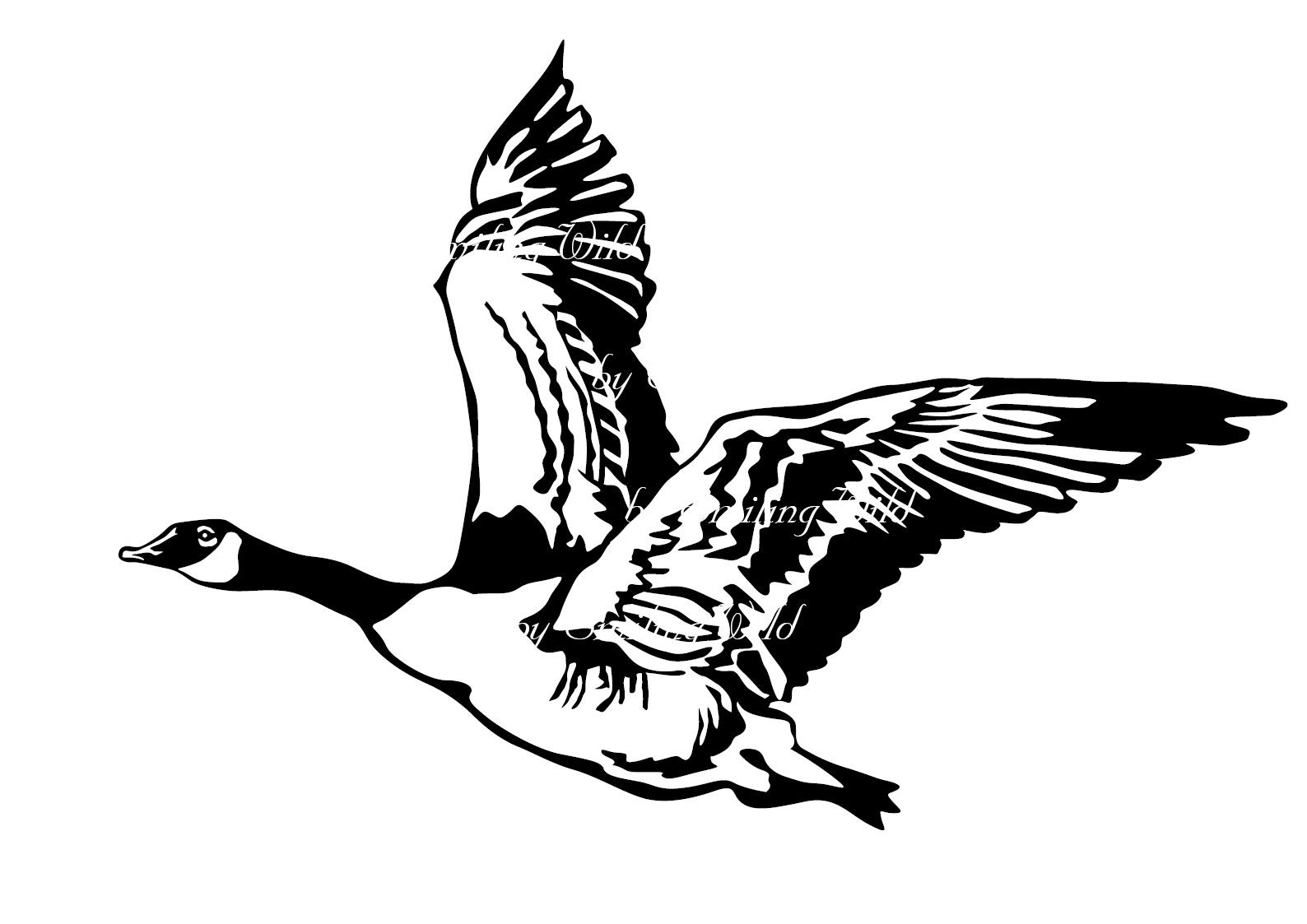 Canada Goose Svg Clipart Vector Graphic Art Artwork Canada Goose Geese ...